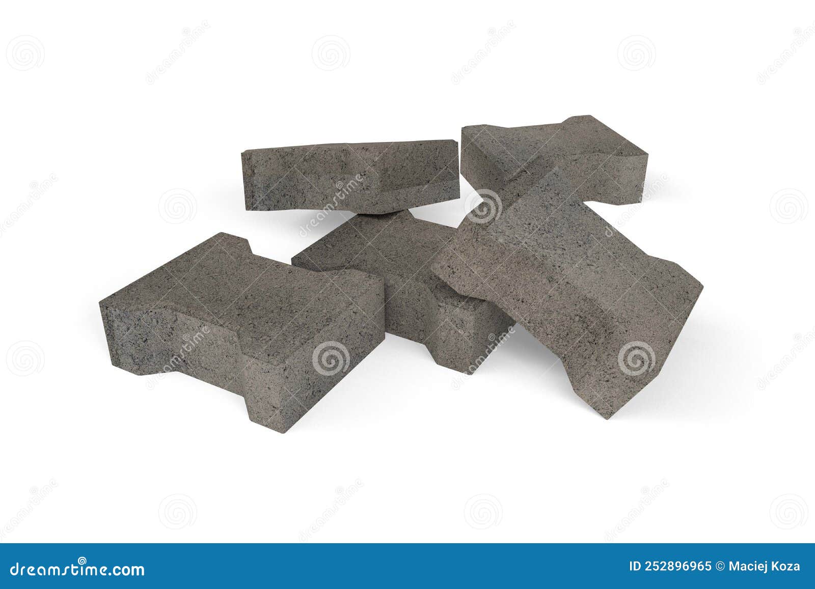 Graphite Pavement Cubes on White Background Stock Illustration ...