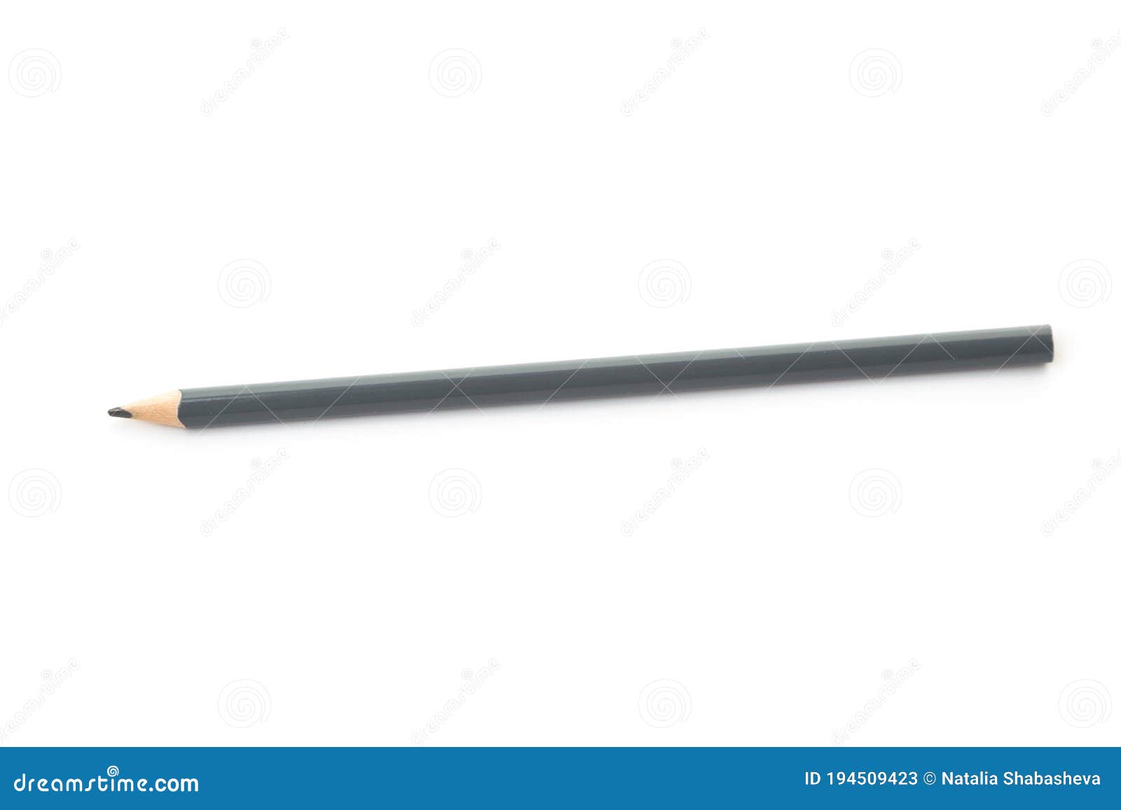 Graphite Pencil Isolated on White Background Stock Image - Image of ...