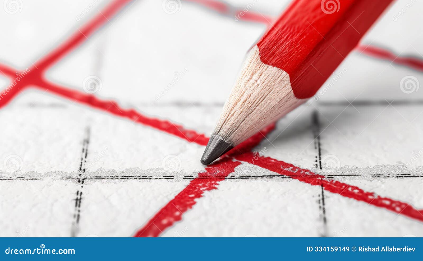 Graphite Pencil on a Line Graph Chart Stock Illustration - Illustration ...