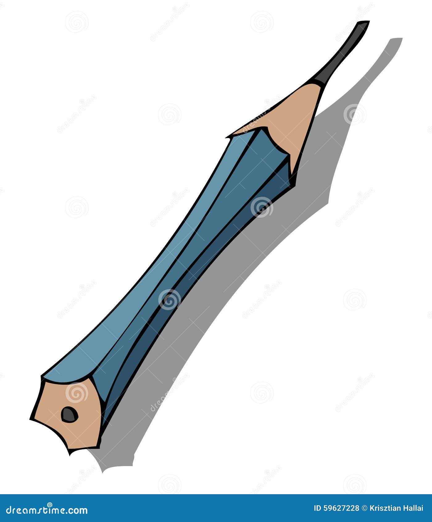 Graphite Pencil, Vector Illustration. Stock Vector - Illustration of ...