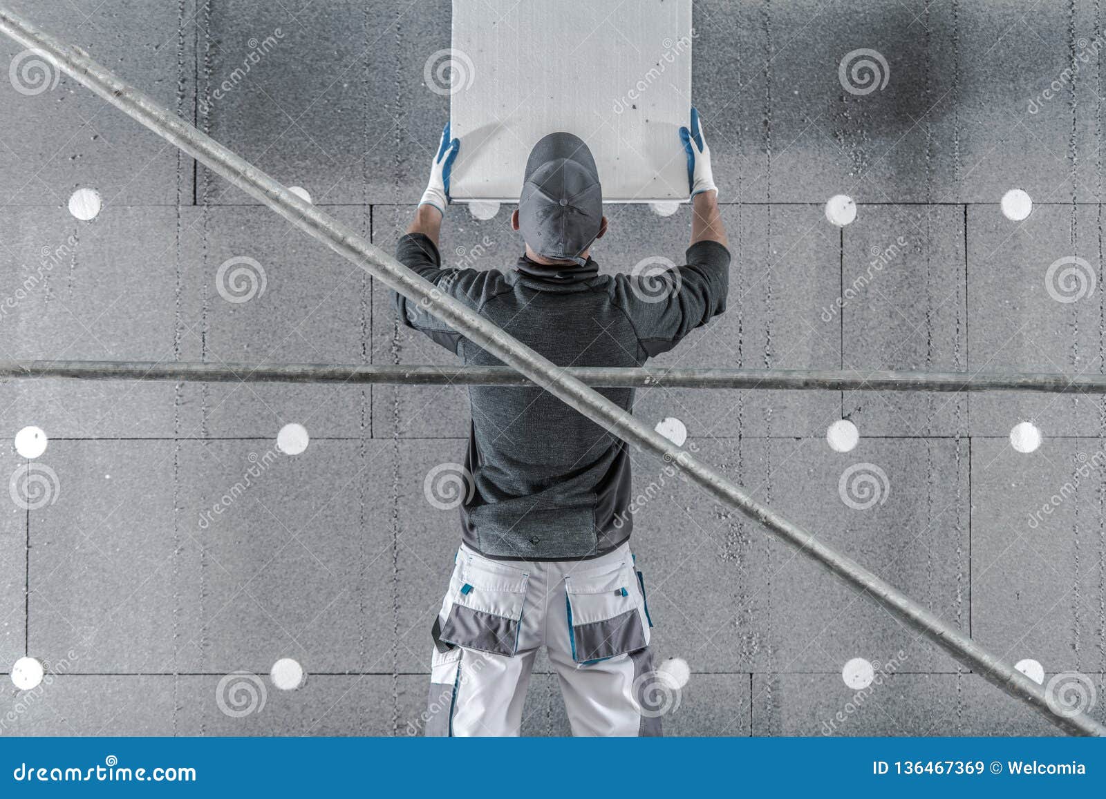 Graphite Polystyrene Insulation Stock Image - Image of builder ...