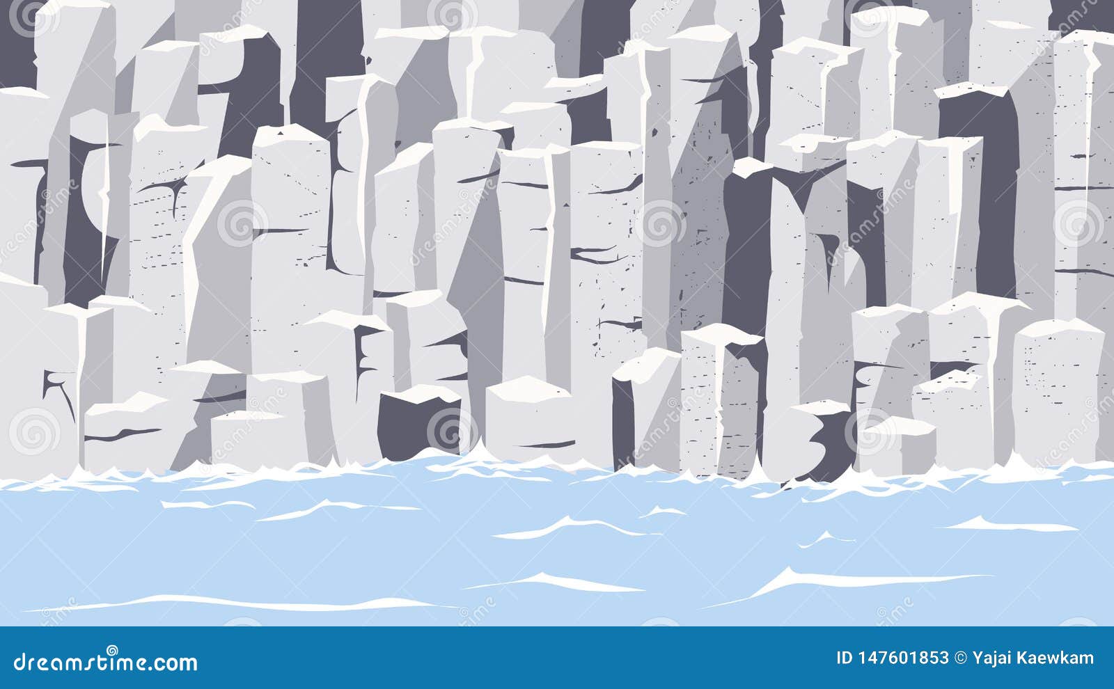 Graphite rocks on seashore stock vector. Illustration of beach - 147601853