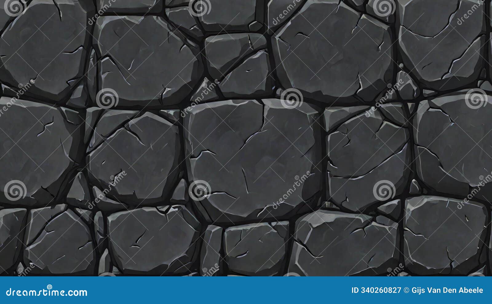Graphite Stone Mosaic Pattern Seamless Texture Stock Illustration ...