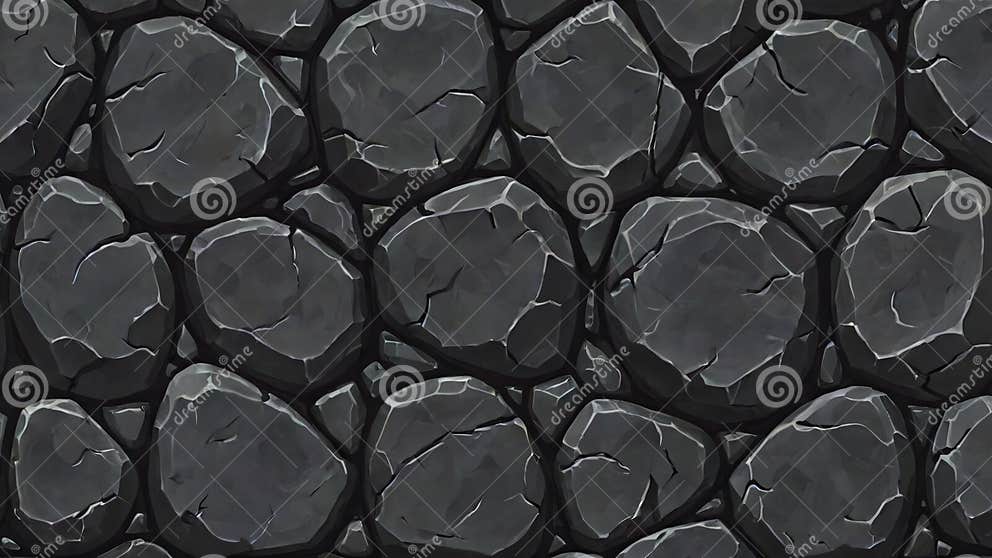 Graphite Stone Mosaic Pattern Seamless Texture Stock Illustration ...