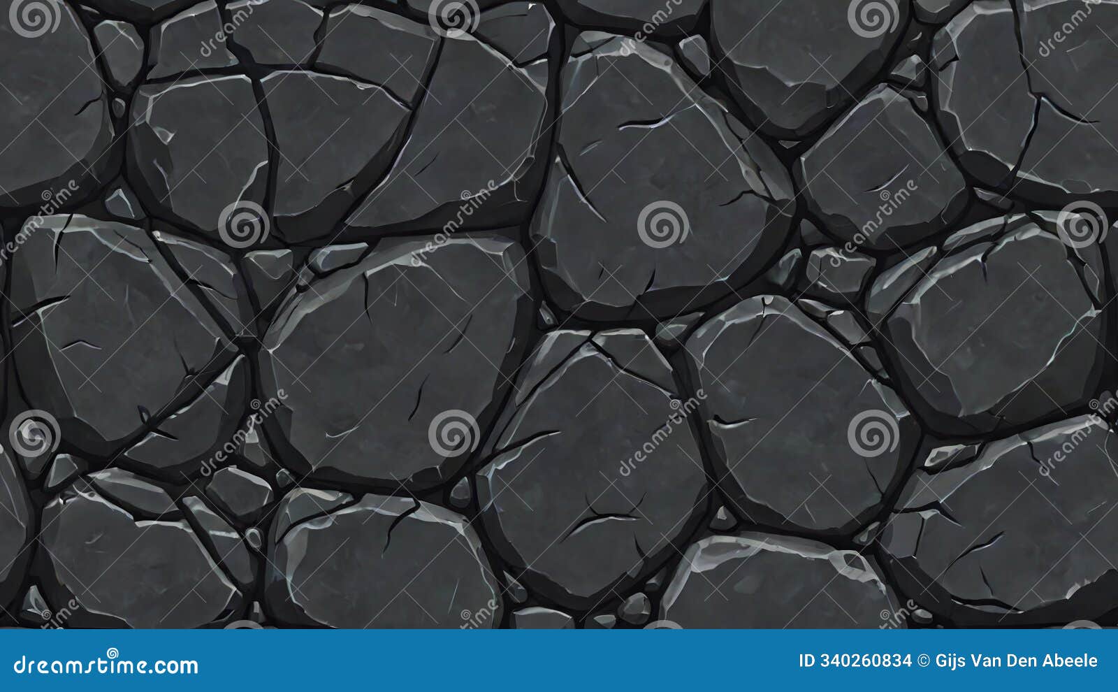 Graphite Stone Mosaic Pattern Seamless Texture Stock Illustration ...