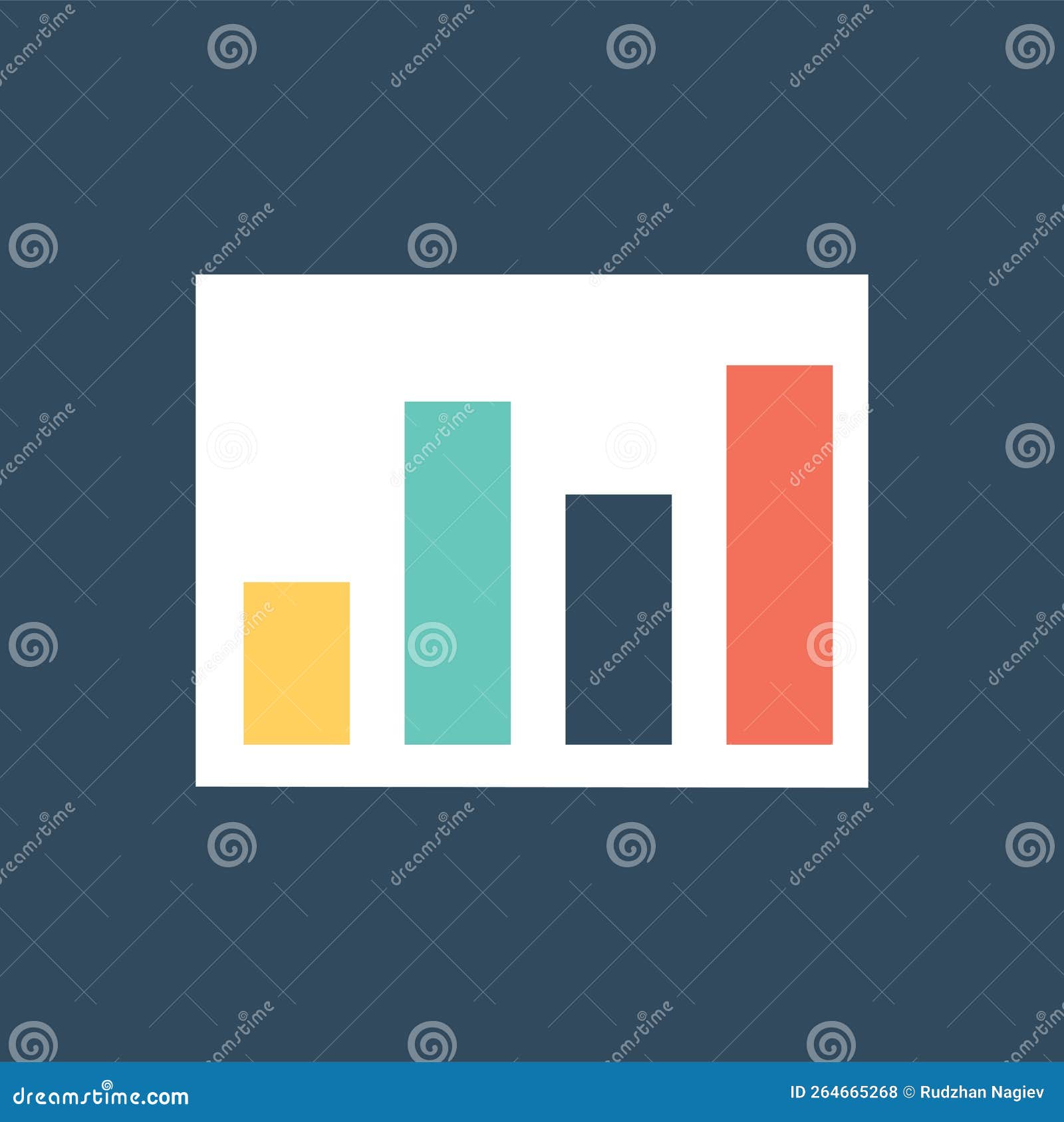 Graphs and charts icon stock vector. Illustration of computer - 264665268