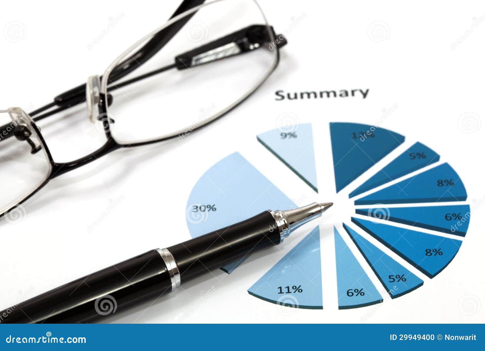 Graphs and Charts Report stock photo. Image of marketing - 29949400
