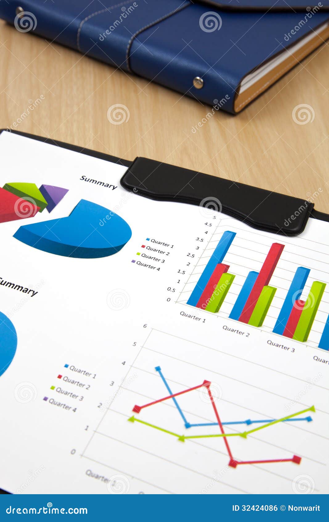 Graphs and charts report stock photo. Image of sales - 32424086