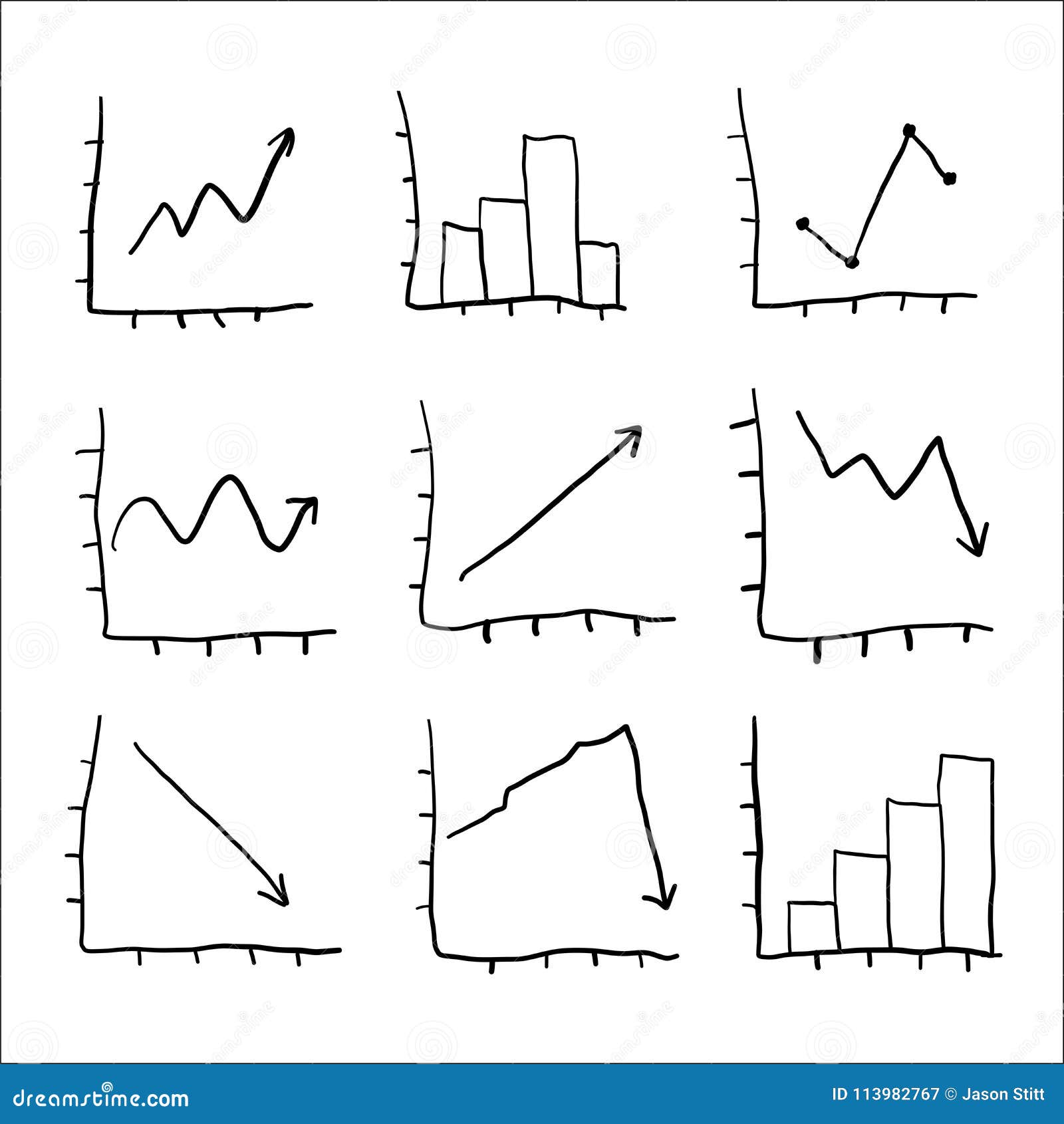 Graphs and Charts stock vector. Illustration of graphic - 113982767