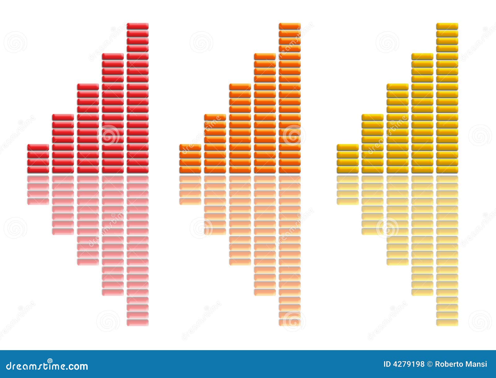 Graphs Collection Red Orange Yellow Stock Illustration - Illustration ...