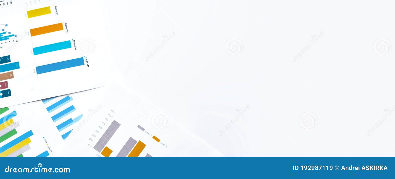 Graphs and Financial Statistic, Business Concept. Financial Report ...