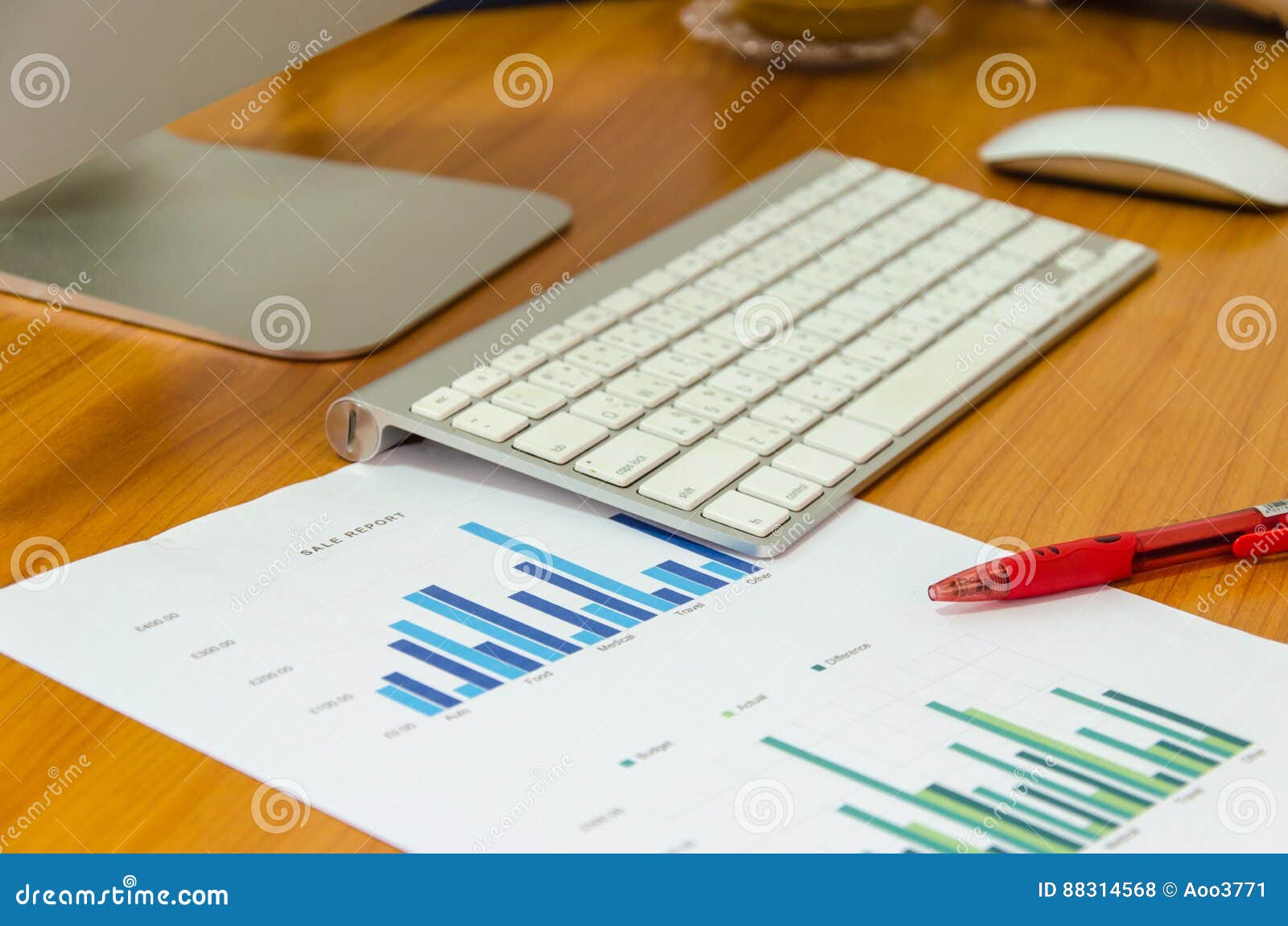 Graphs and keyboards stock photo. Image of accounting - 88314568