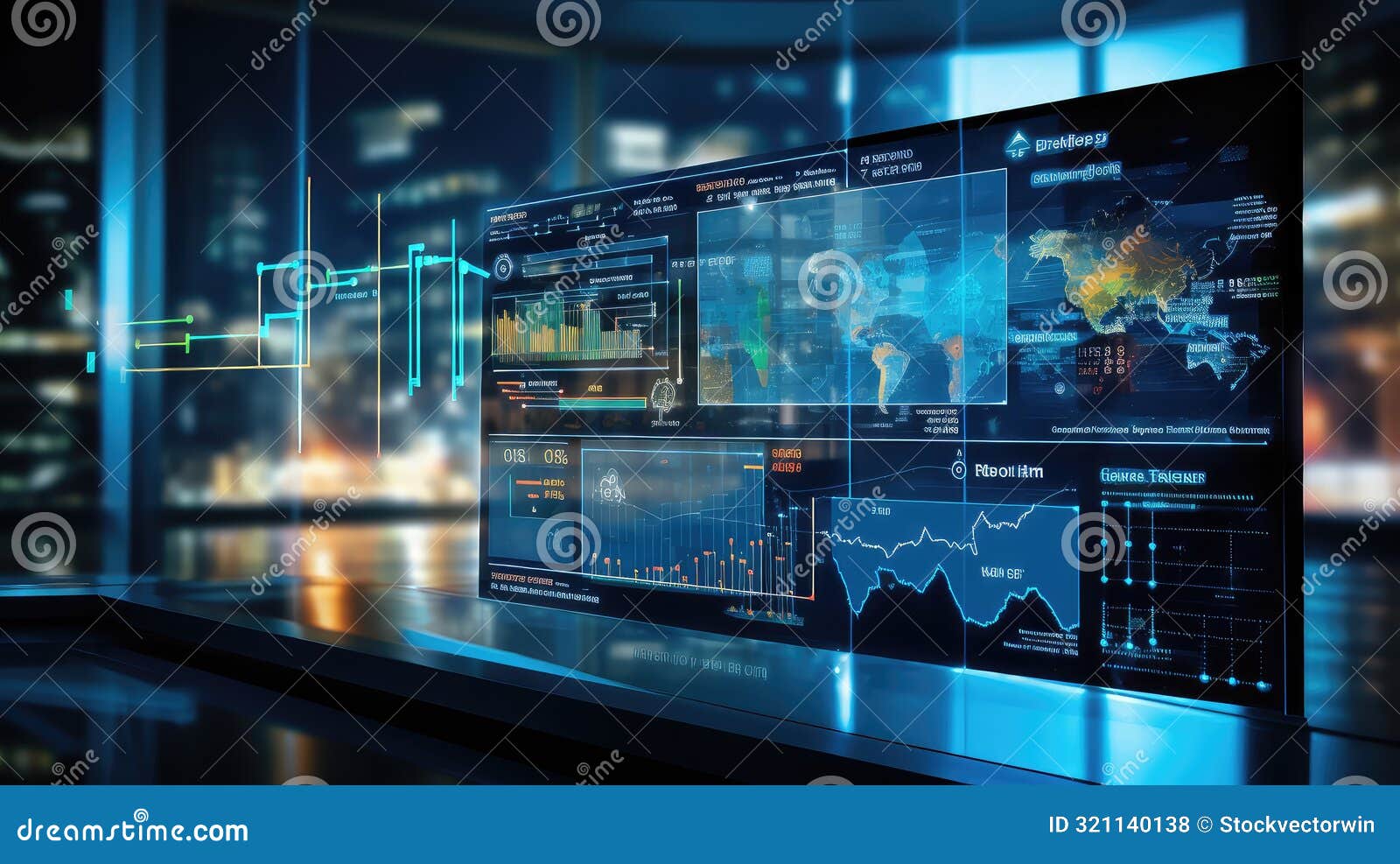 Graphs platform technology stock illustration. Illustration of platform ...