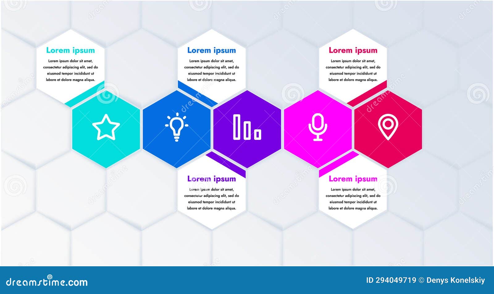 A Set Of Graphs With Different Shapes And Sizes Vector Illustration ...
