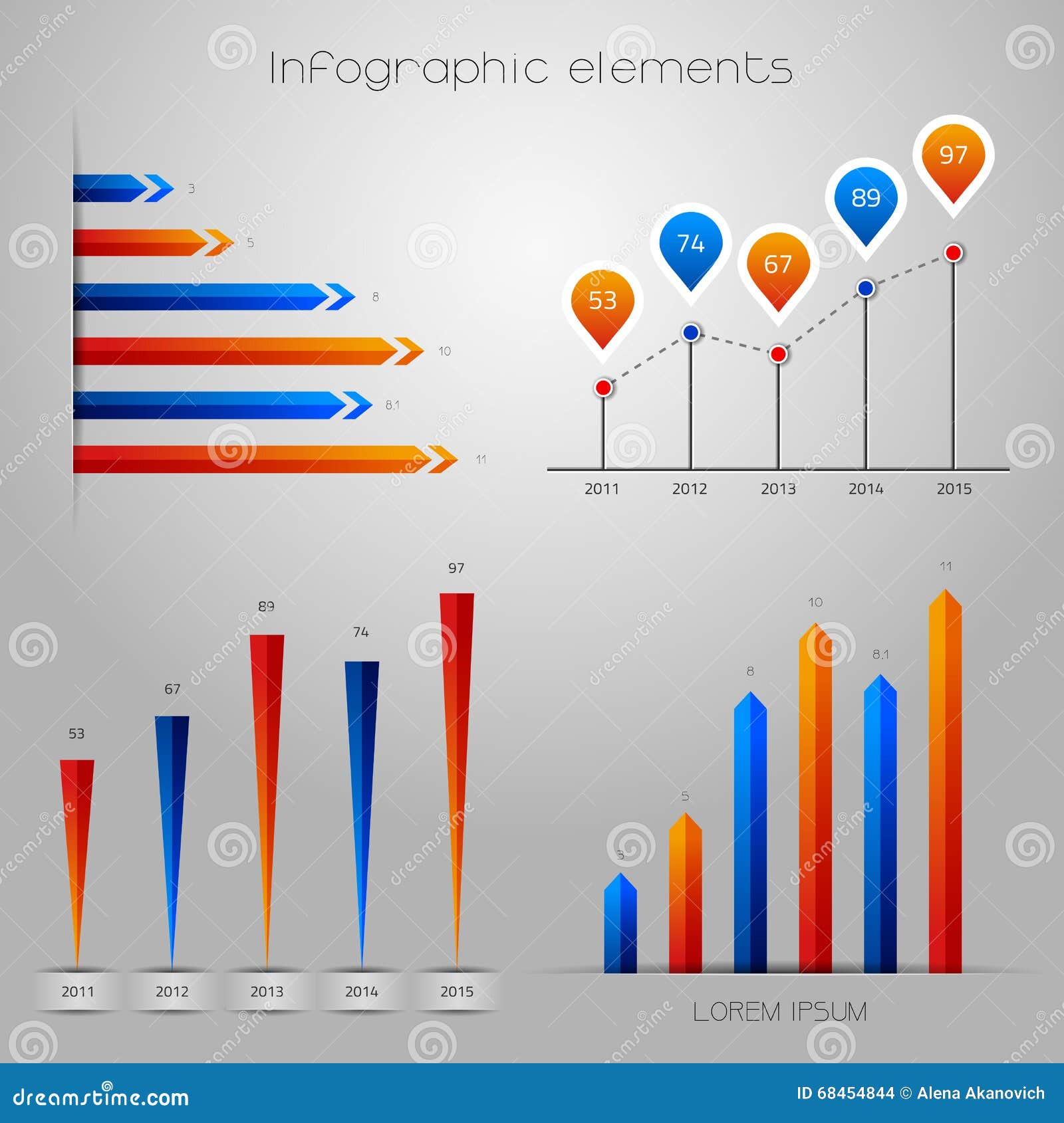 Graphs. stock vector. Illustration of grid, blue, data - 68454844