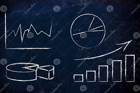 Graphs and Stats: Business Intelligence and Data Analysis Stock Image ...