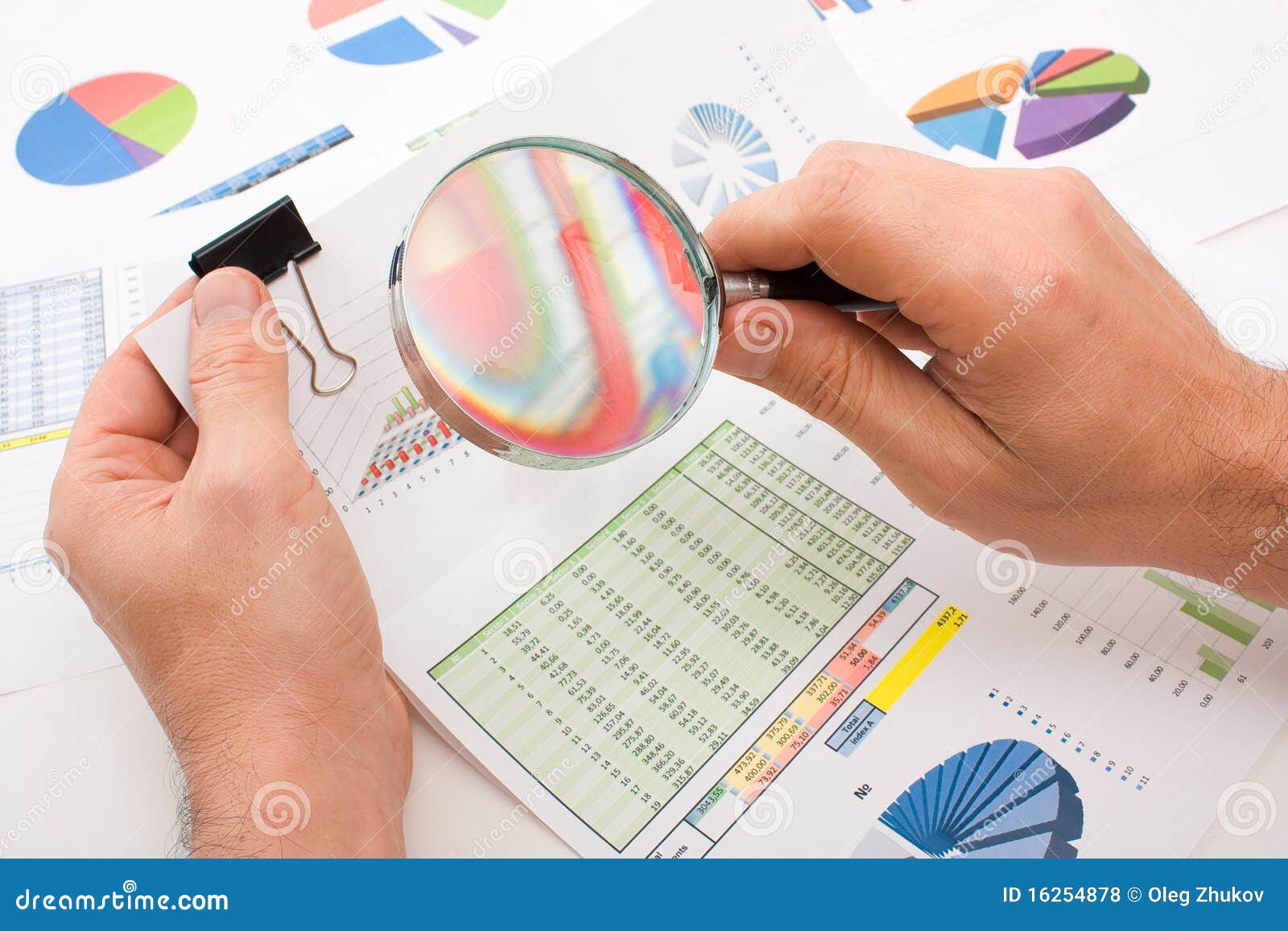 Graphs Tables and Documents Stock Photo - Image of loop, count: 16254878