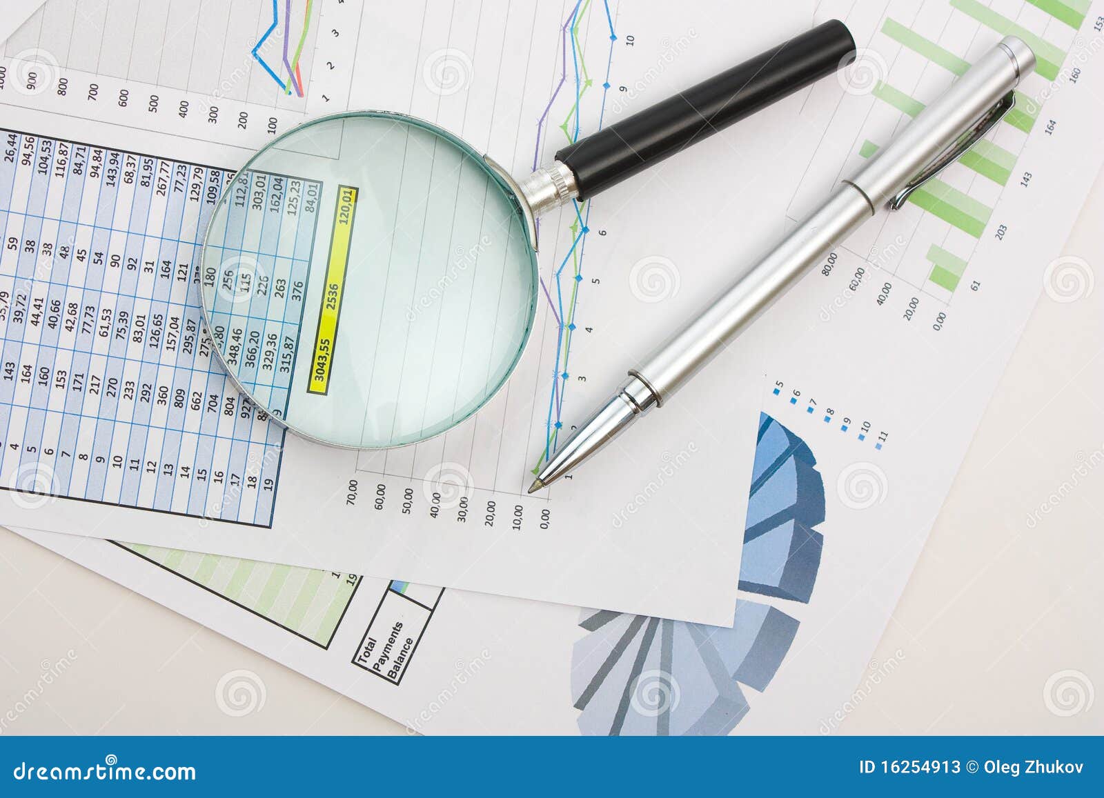 Graphs Tables and Documents Stock Image - Image of loop, office: 16254913