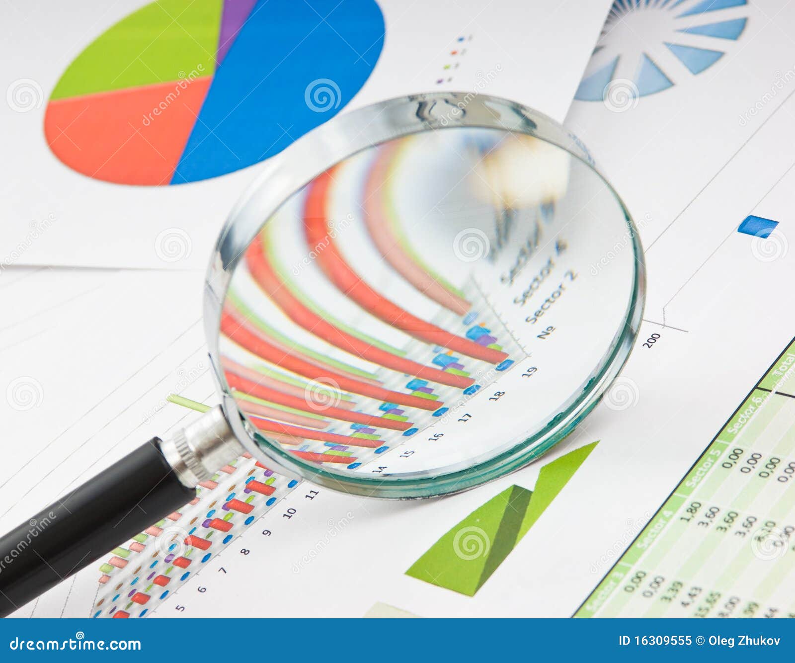 Graphs Tables and Documents Stock Image - Image of papers, writing ...