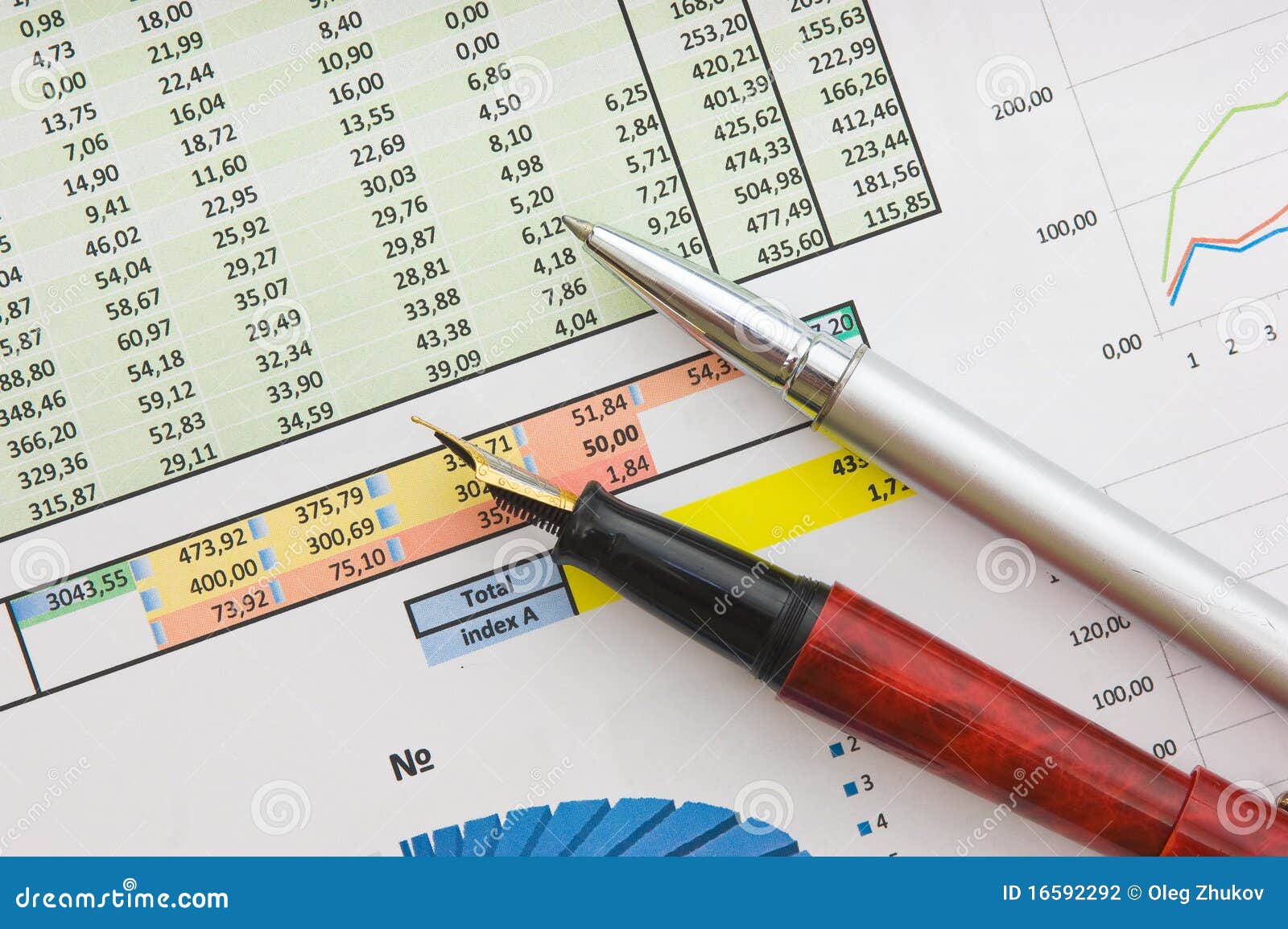 Graphs Tables and Documents Stock Photo - Image of tools, performance ...