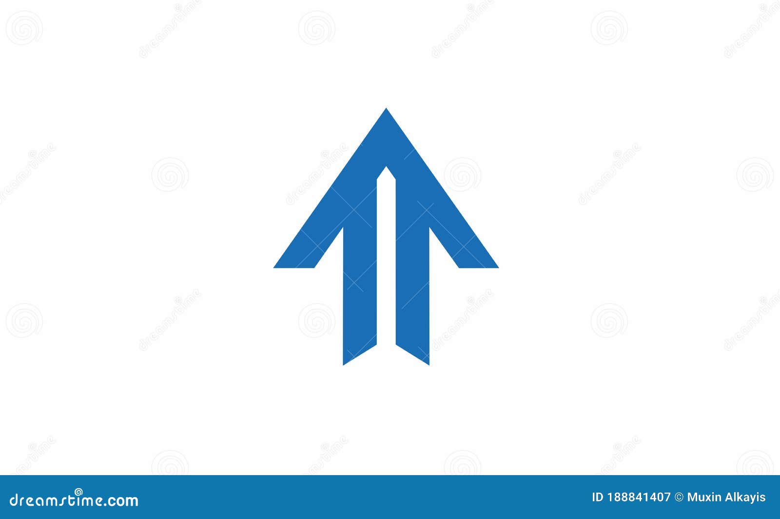 Grapic Vector Illustration of an Upward Direction with an Attractive ...