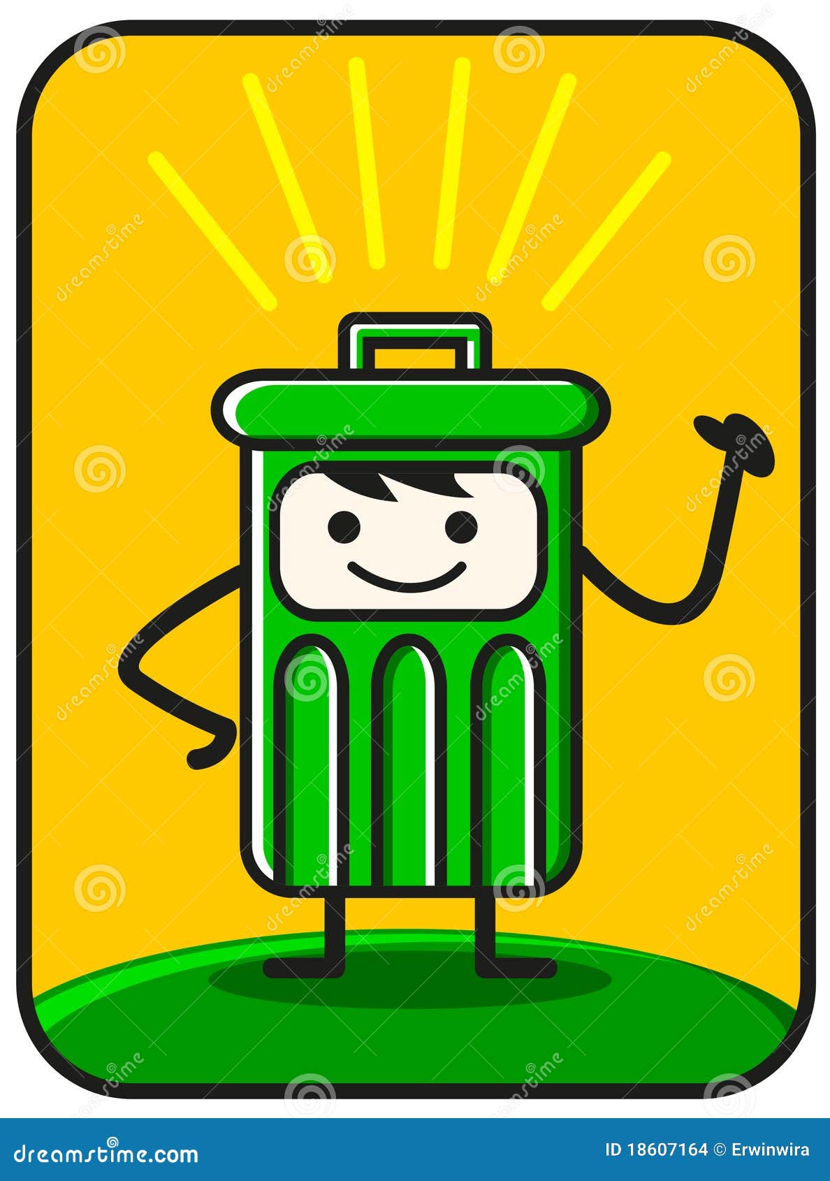 Grappig afval vector illustratie. Illustration of pret - 18607164