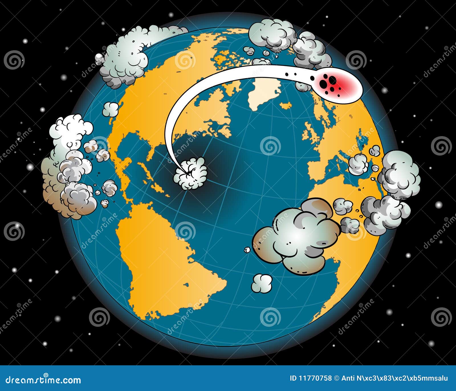 Grappig boek - Aarde vector illustratie. Illustration of evenaar - 11770758