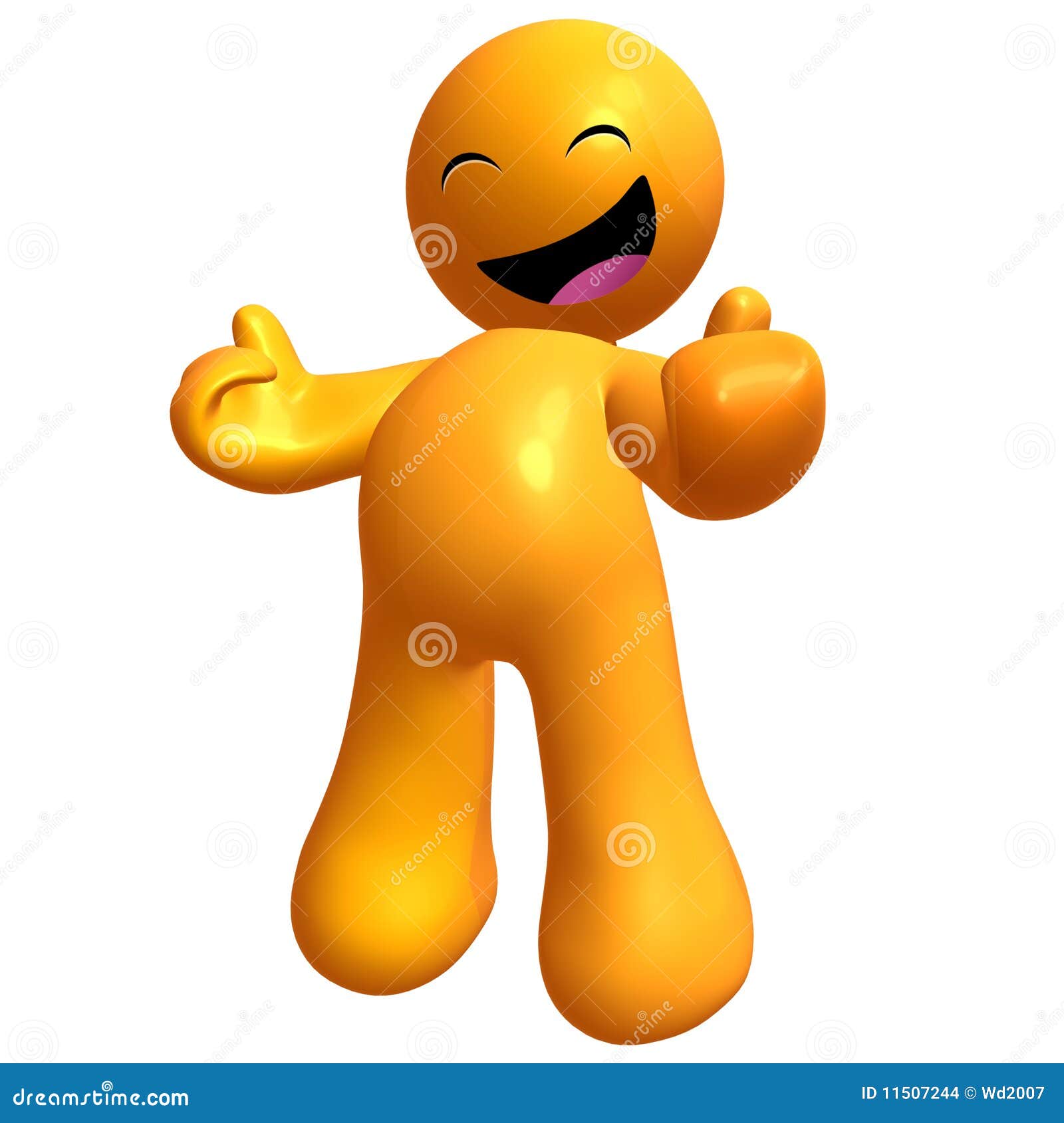 Grappig En Gelukkig 3d Pictogram Stock Illustratie - Illustration of ...