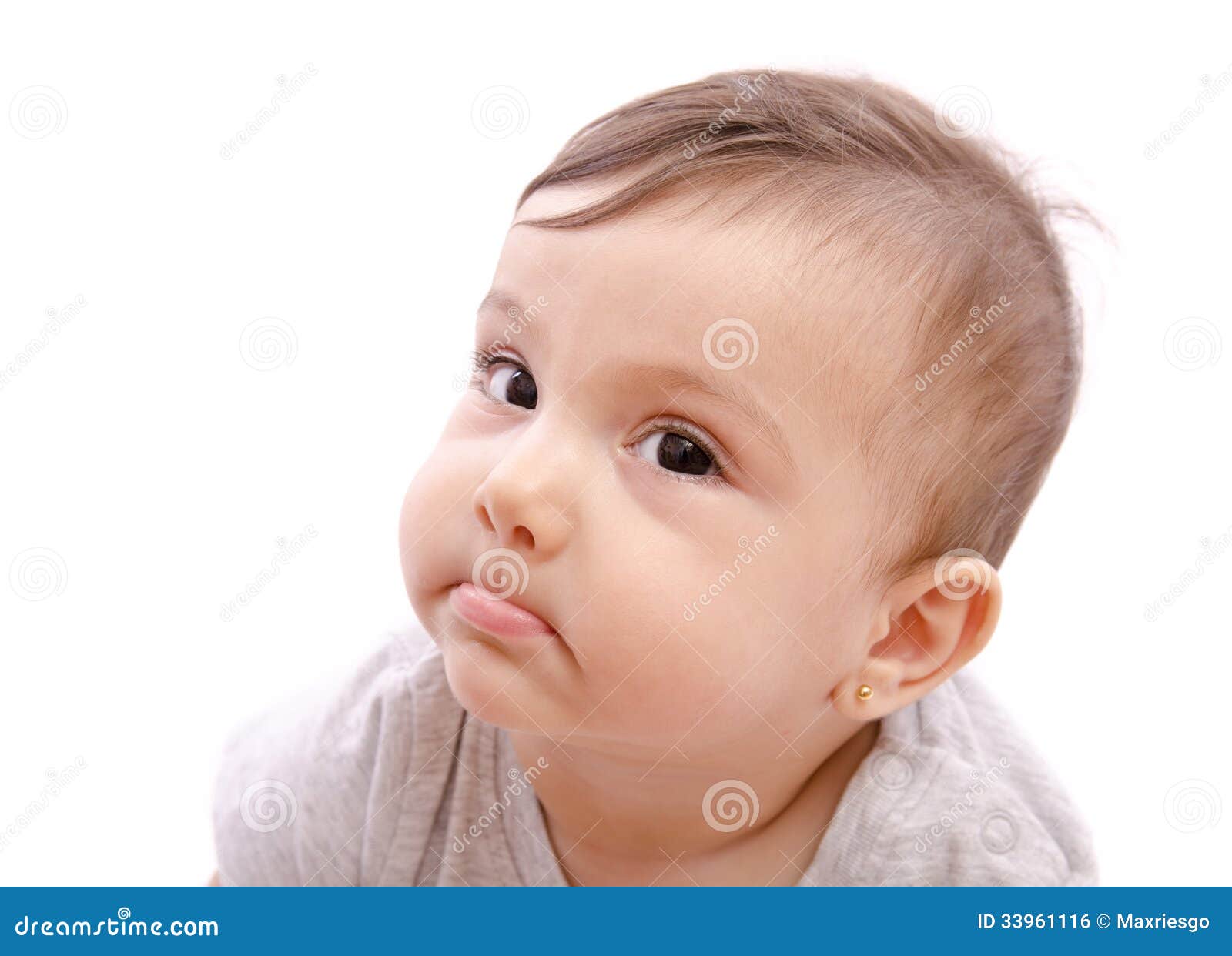 Grappige babyuitdrukking stock foto. Image of latijns - 33961116