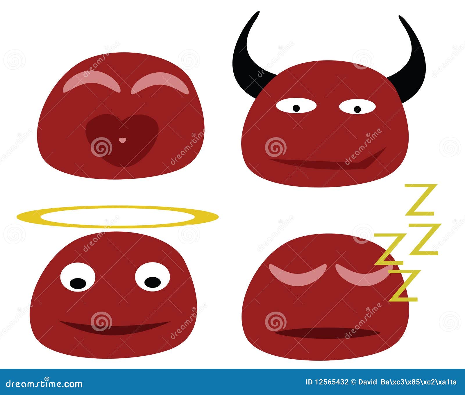Grappige emoticons stock illustratie. Illustration of humeurig - 12565432