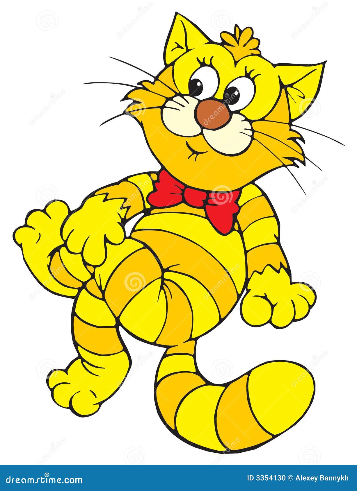 Grappige Kat (vector Klem-kunst) Vector Illustratie - Illustration of ...