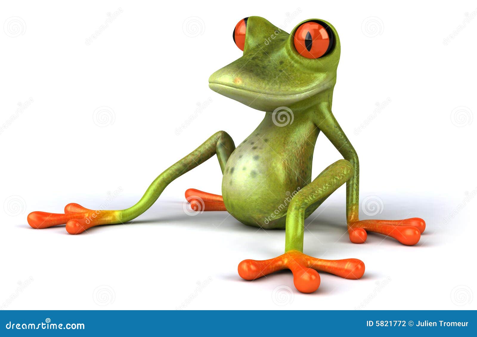 Grappige kikker stock illustratie. Illustration of keerkringen - 5821772