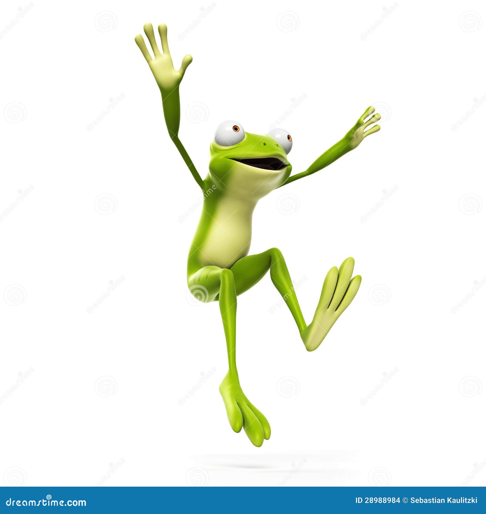 Grappige kikker - karakter stock illustratie. Illustration of ...