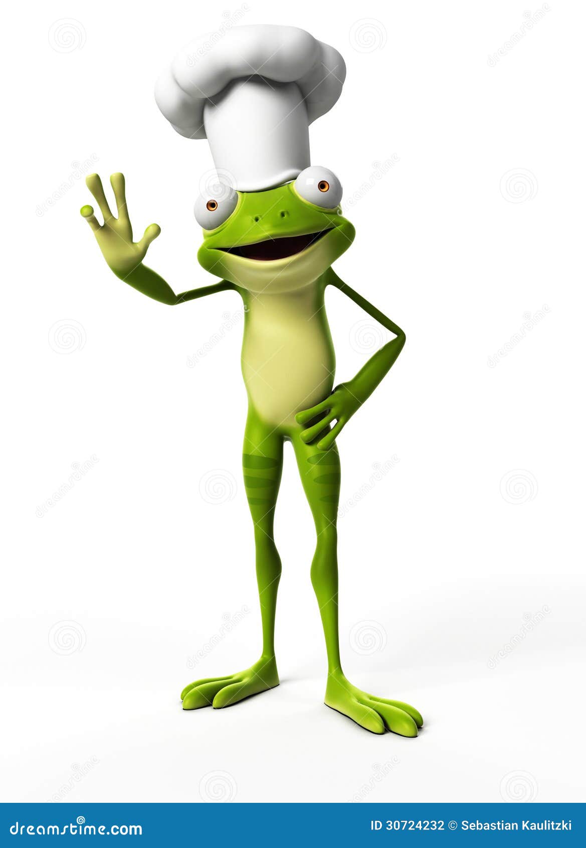 Grappige kikker - karakter stock illustratie. Illustration of leuk ...