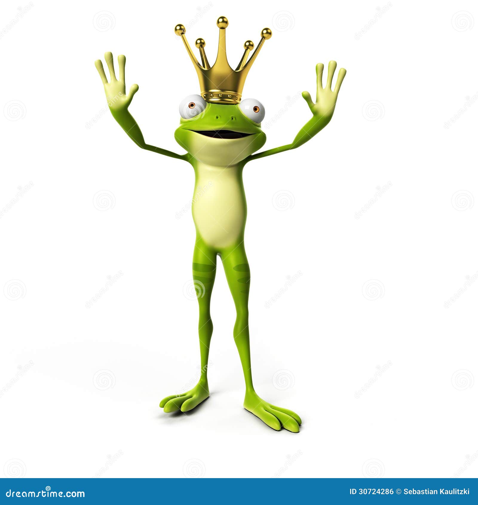 Grappige kikker - karakter stock illustratie. Illustration of amfibie ...