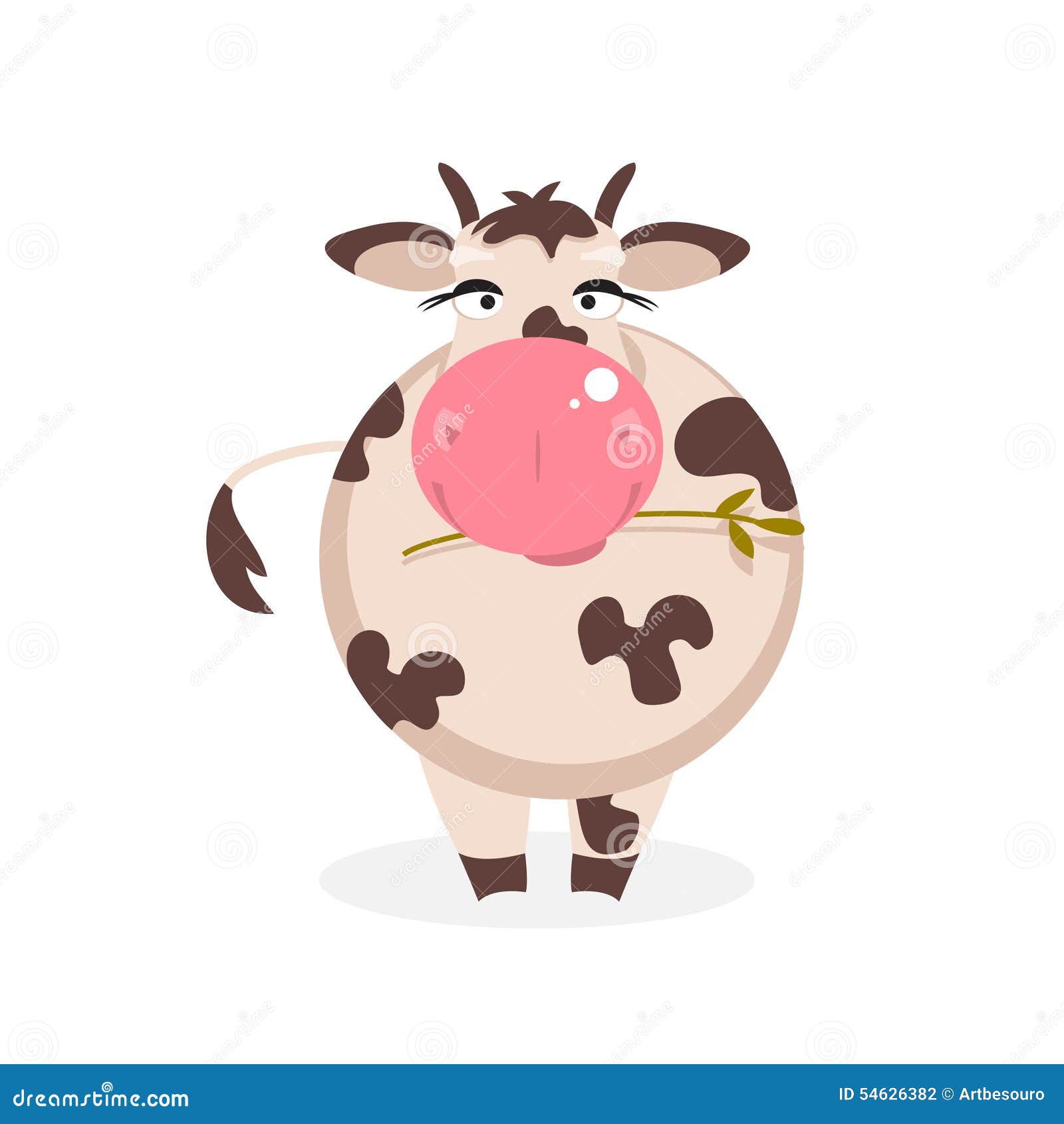 Grappige Koe Vector Illustratie Vector Illustratie - Illustration of ...