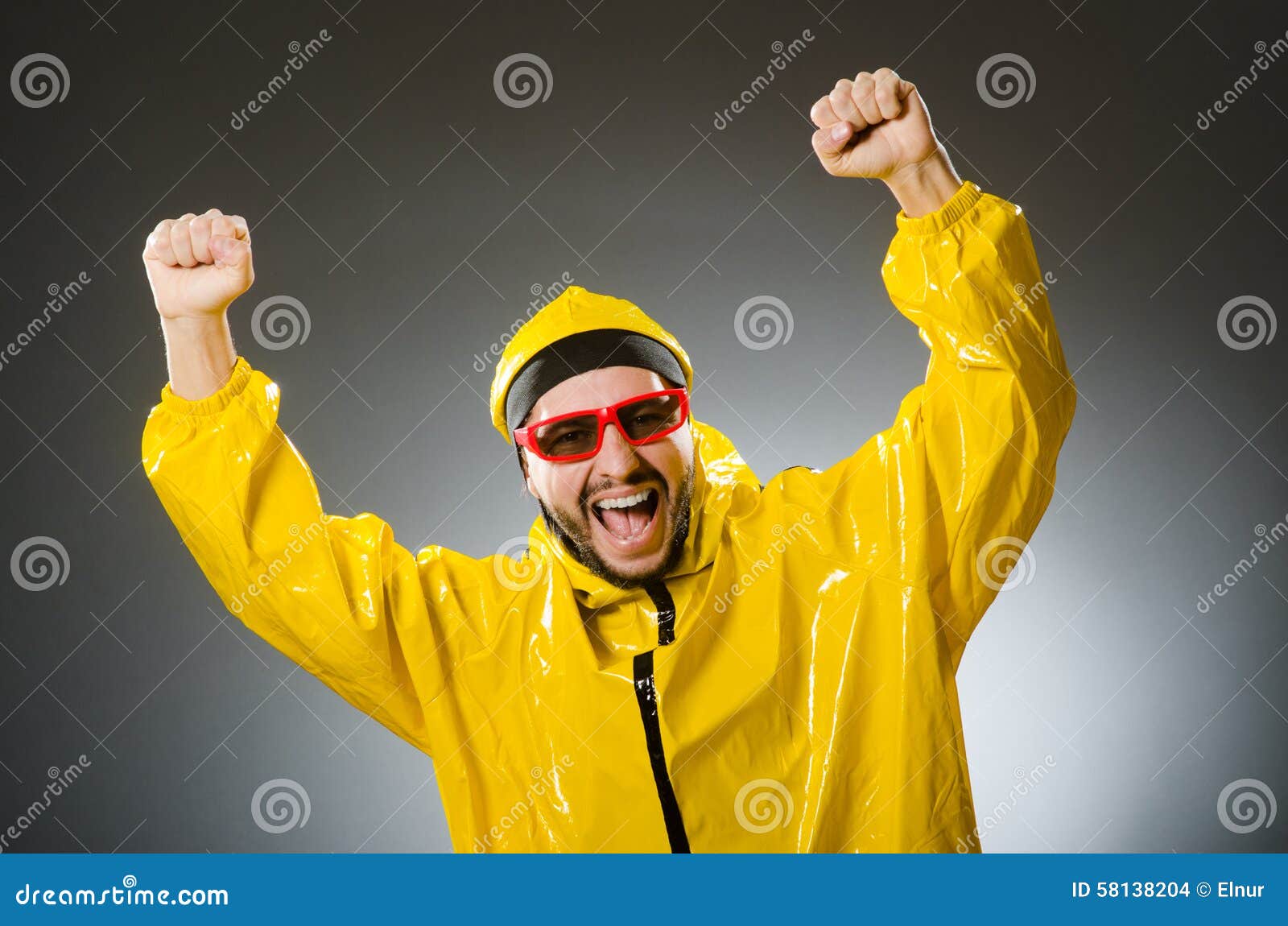 Grappige mens stock foto. Image of mannetje, danser, dansen - 58138204