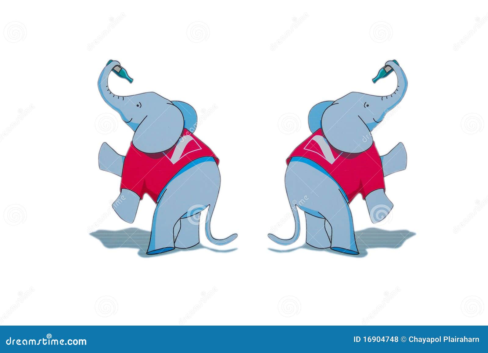 Grappige olifant. stock illustratie. Illustration of pret - 16904748