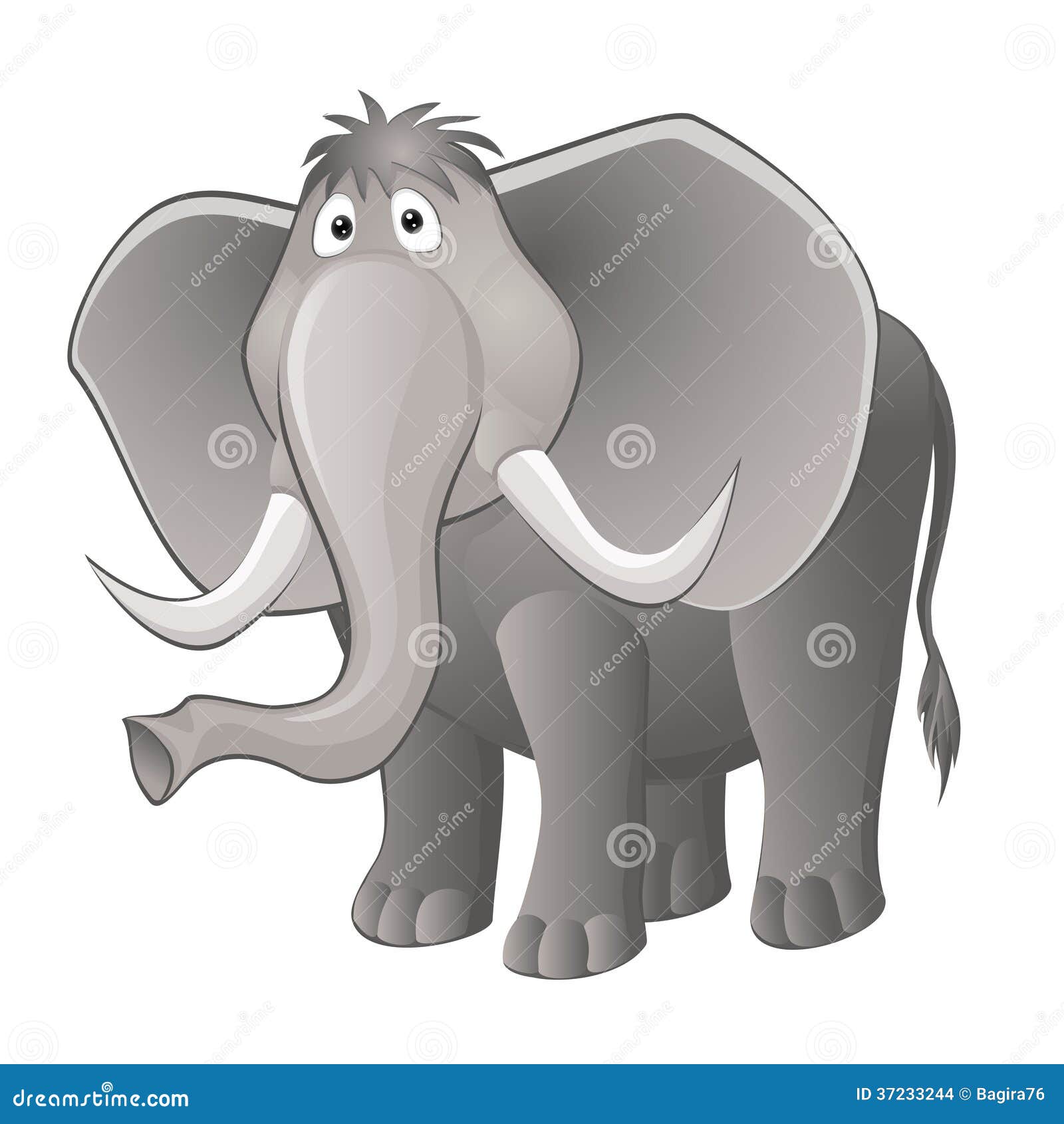 Grappige olifant vector illustratie. Illustration of vector - 37233244
