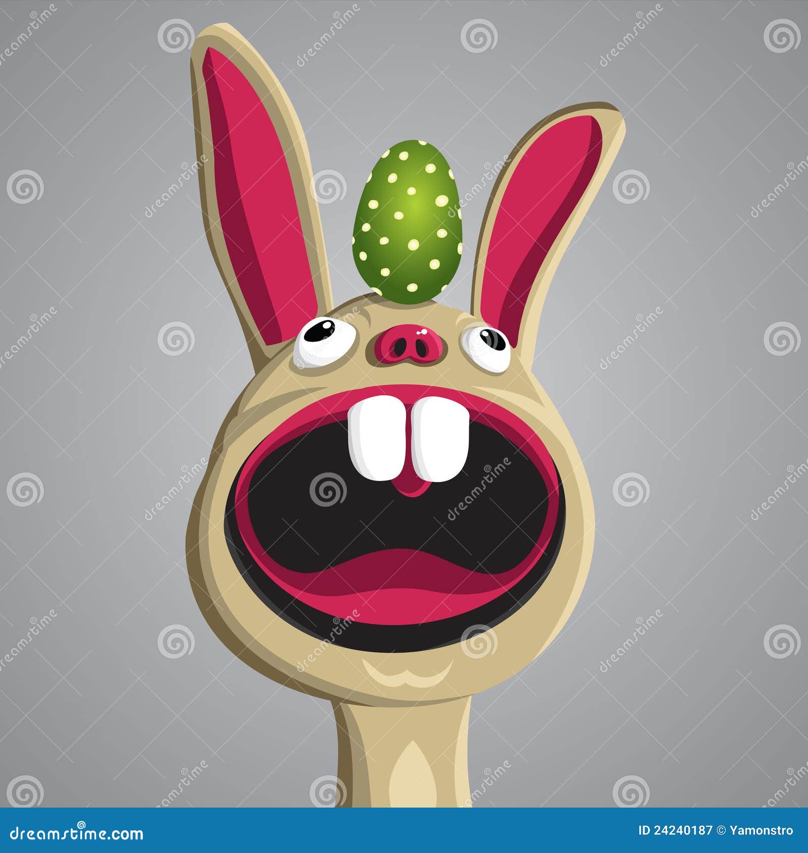 Grappige Paashaas vector illustratie. Illustration of oren - 24240187