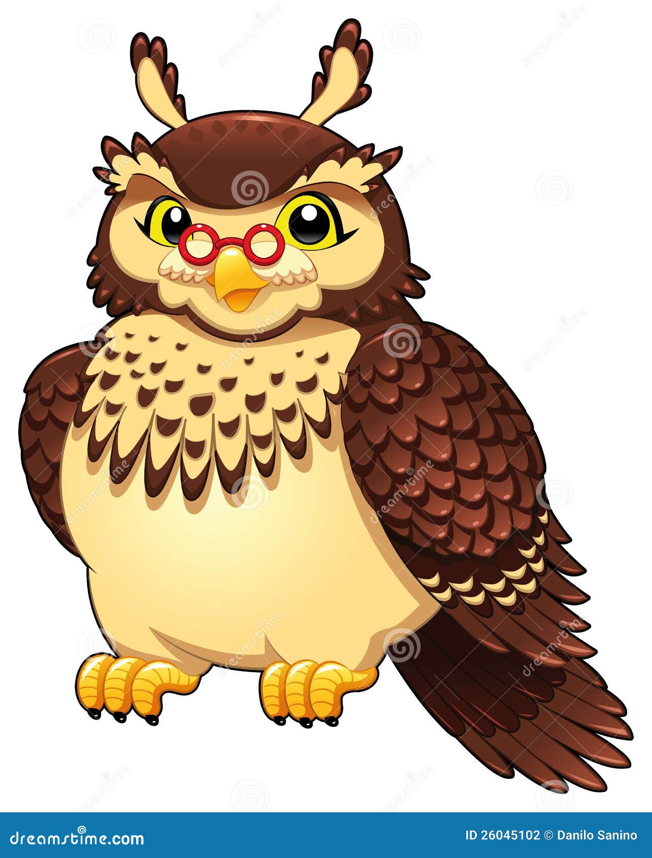 Grappige uil. vector illustratie. Illustration of halloween - 26045102