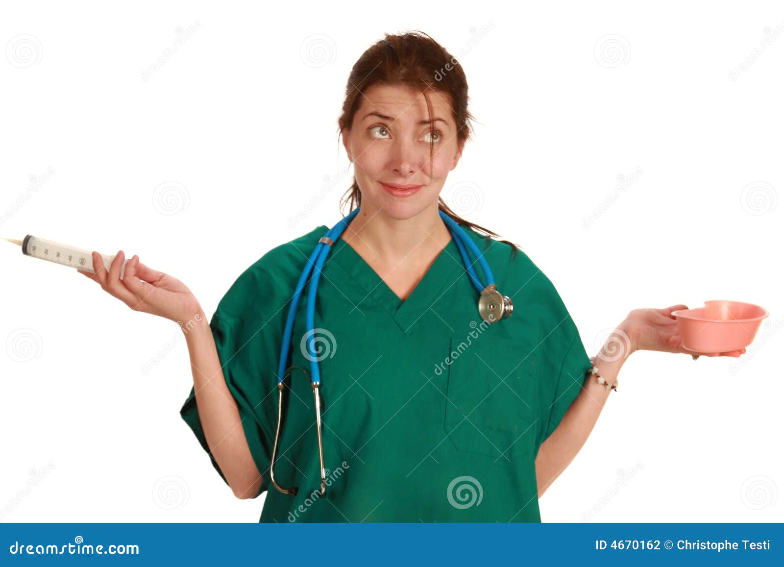 Grappige verpleegster stock foto. Image of verpleegster - 4670162