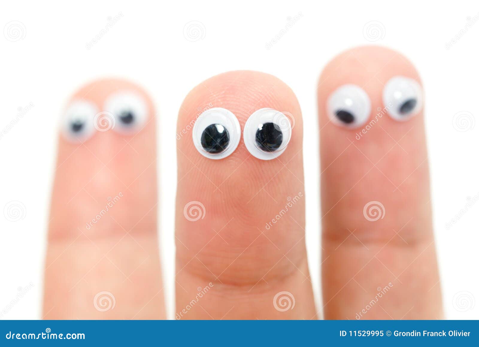 Grappige vingers met ogen stock afbeelding. Image of vinger - 11529995
