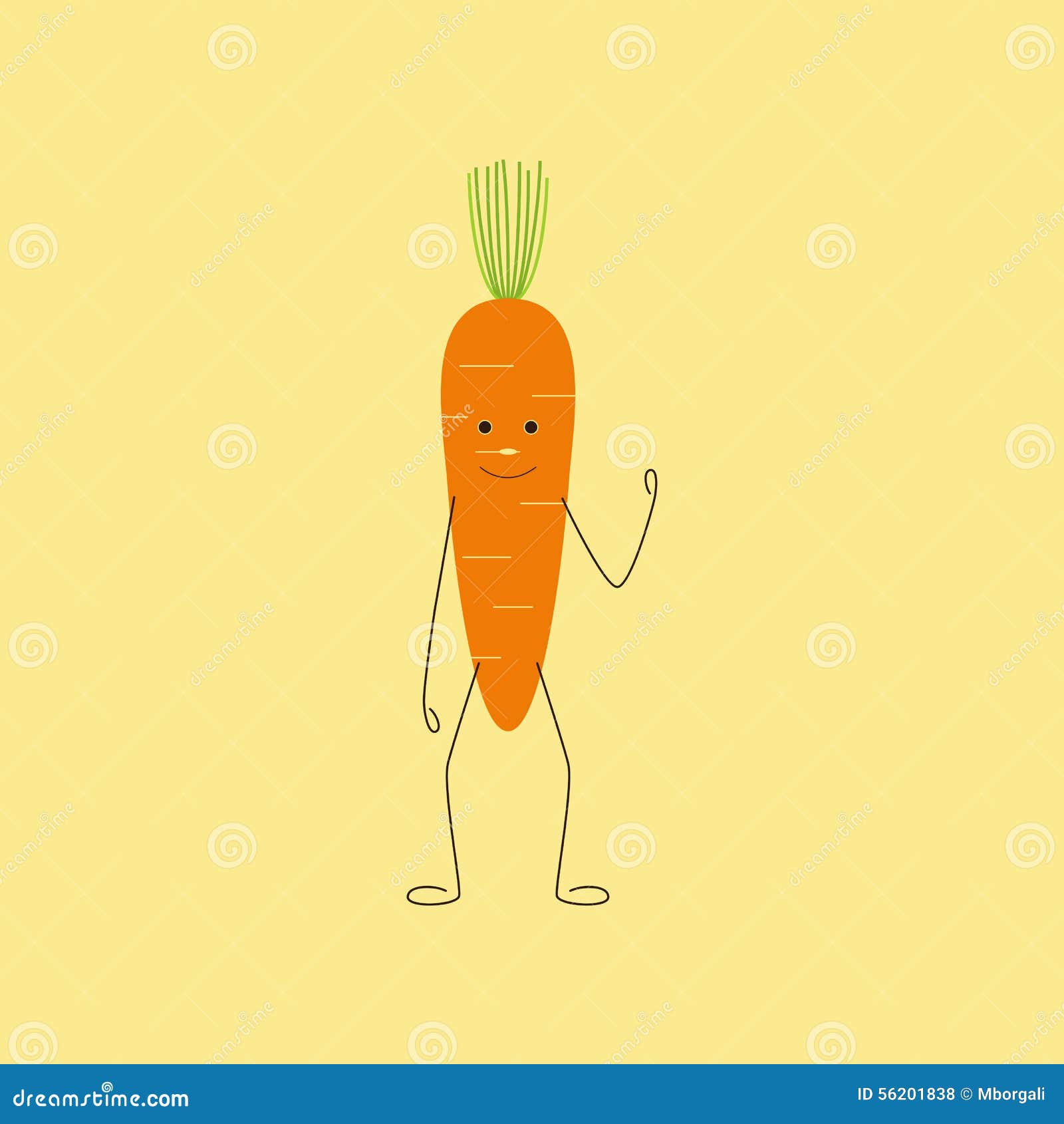 Grappige wortel vector illustratie. Illustration of illustratie - 56201838