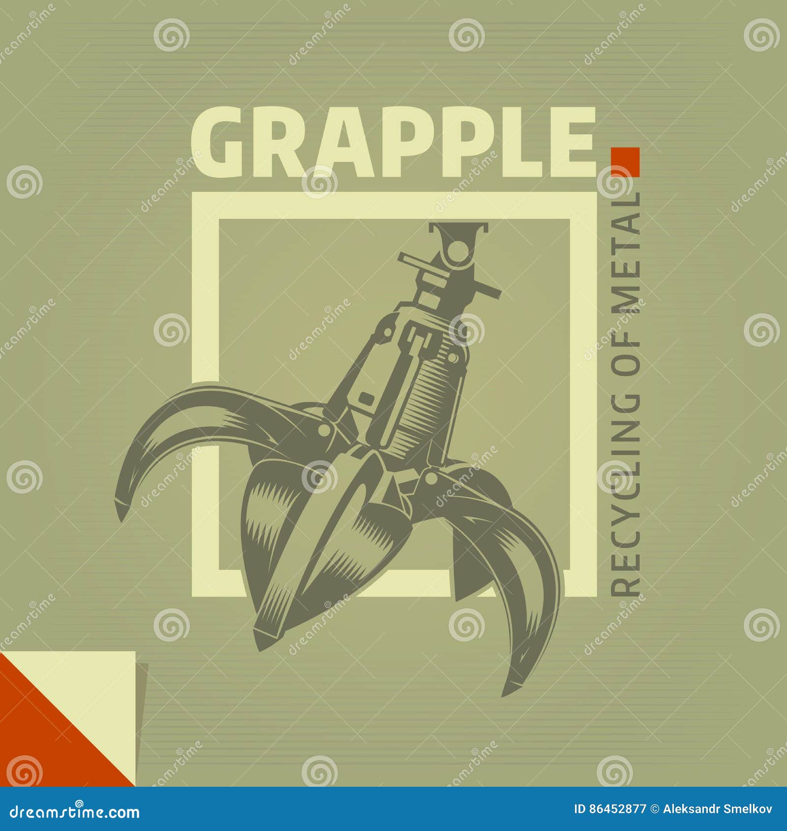 Grapple Grab Logo Vector Illustration | CartoonDealer.com #86452877