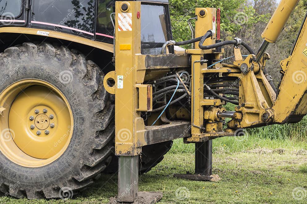 The Grapple machine stock image. Image of stones, excavation - 282861507