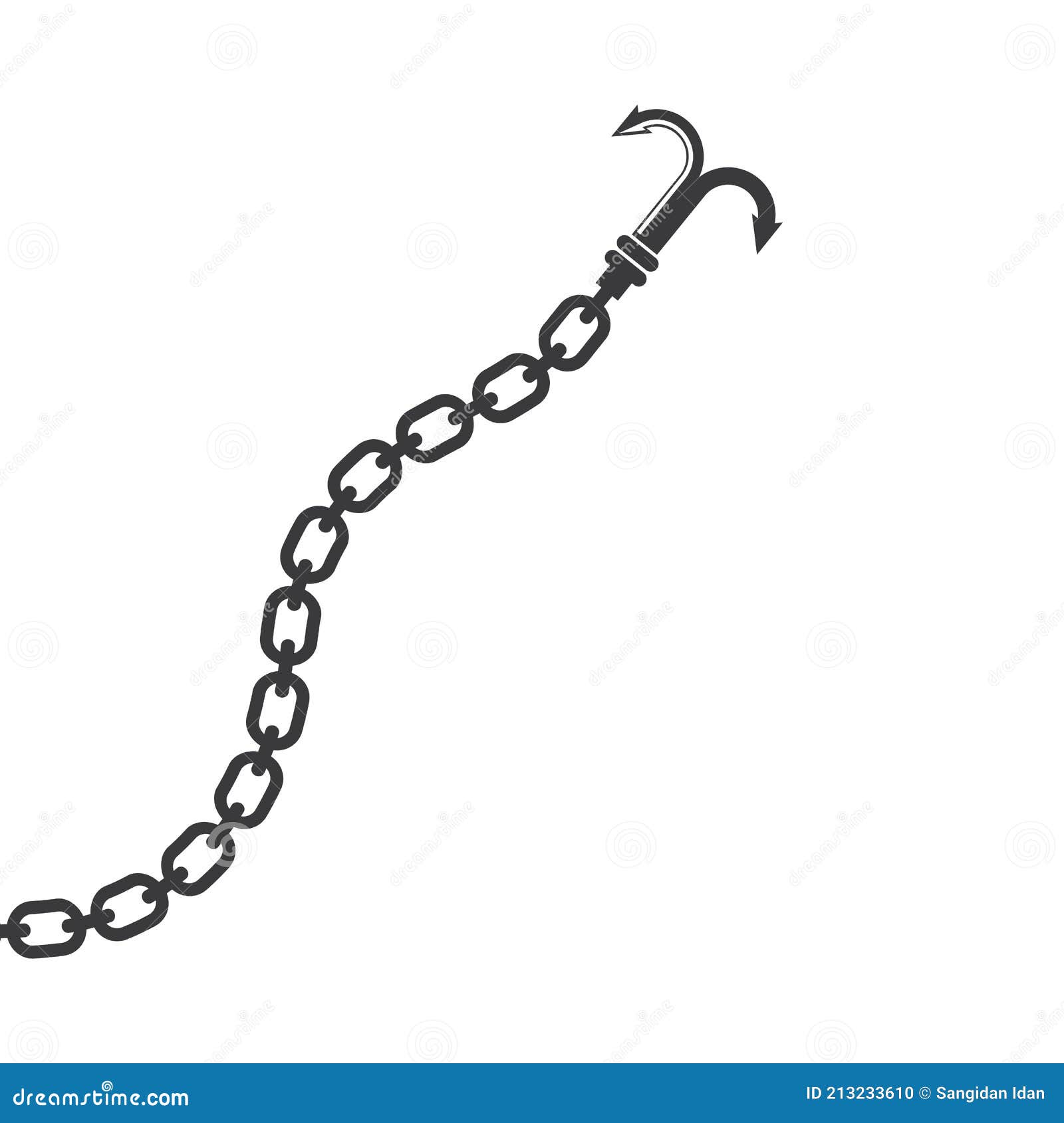 Grappling Hook Icon Vector Illustration Design Template Stock Vector ...