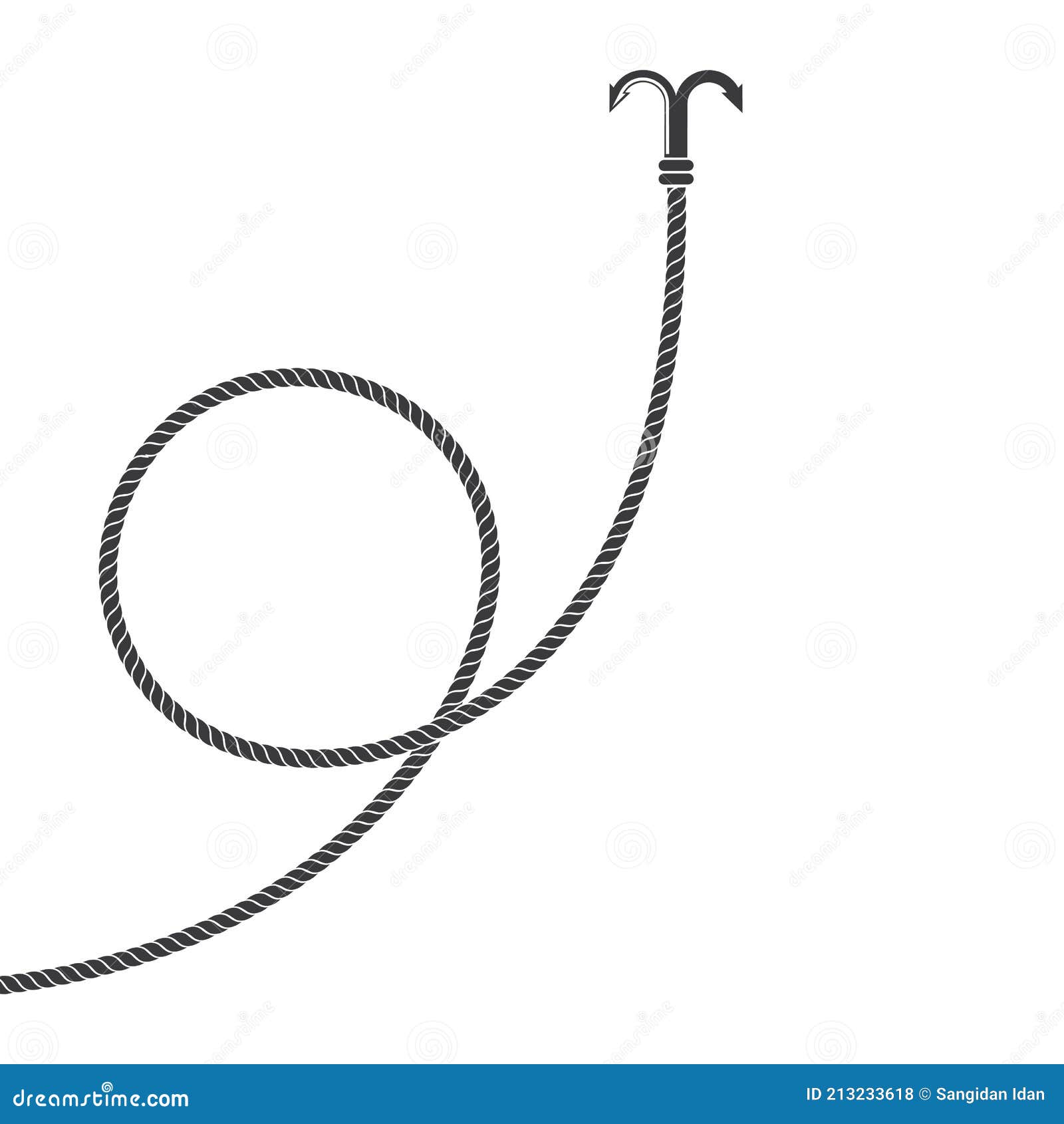 Grappling Hook Icon Vector Illustration Design Template Stock Vector ...