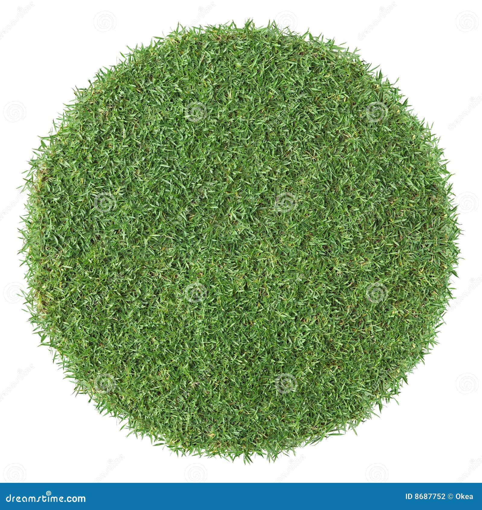 Gras der runden Form stockfoto. Bild von oberseite, rund - 8687752