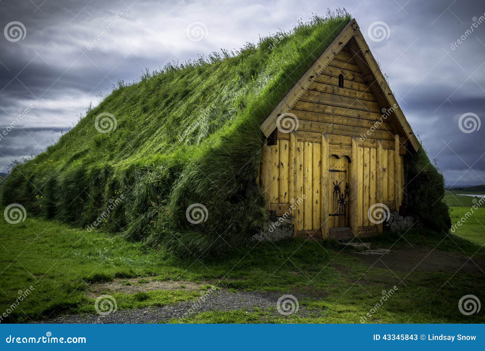 Grashuis stock afbeelding. Image of raad, hout, groen - 43345843